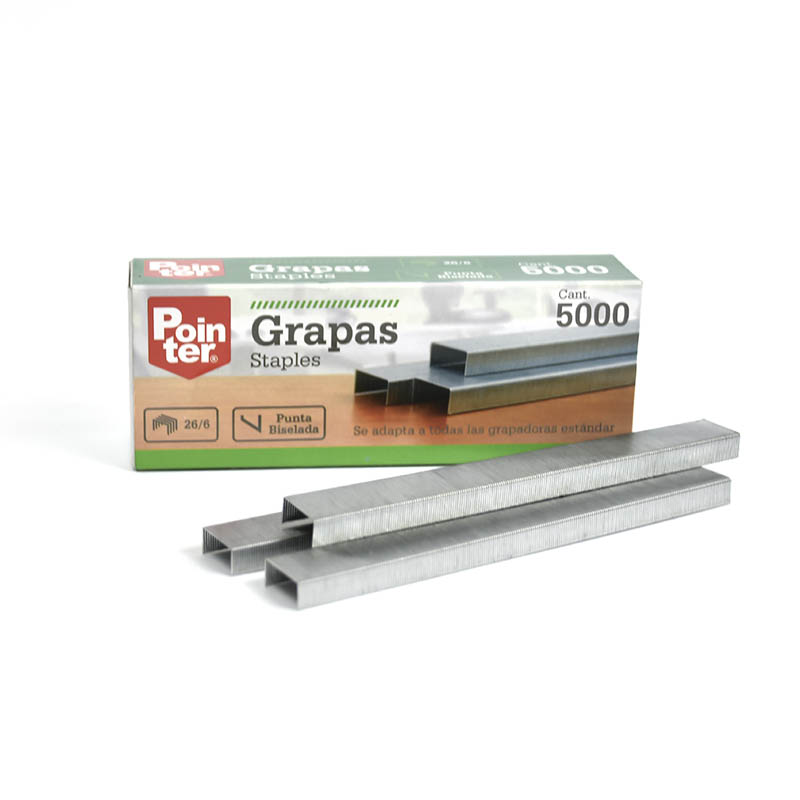 Grapas standard Pointer cod. 7453010034856 | Oficentro Rosa