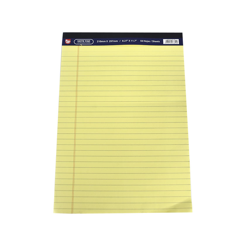 Libreta rayada amarilla disponible 5 x 8, 8.5 x 11, 8.5 x 14 ...